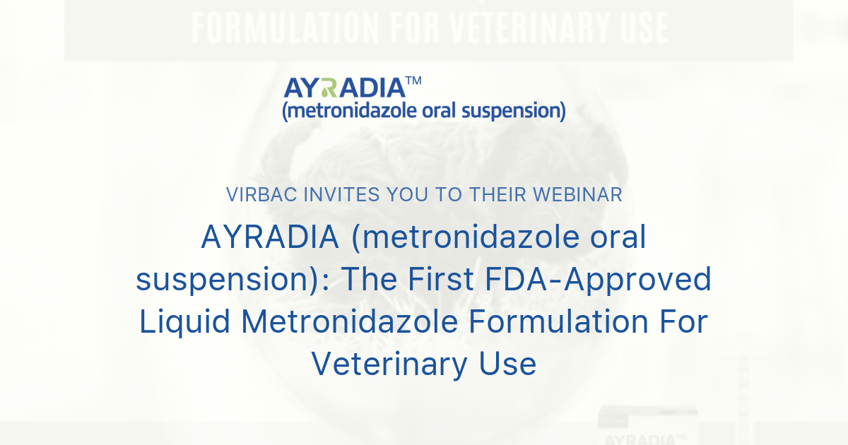 AYRADIA (metronidazole oral suspension): The First FDA-Approved Liquid ...