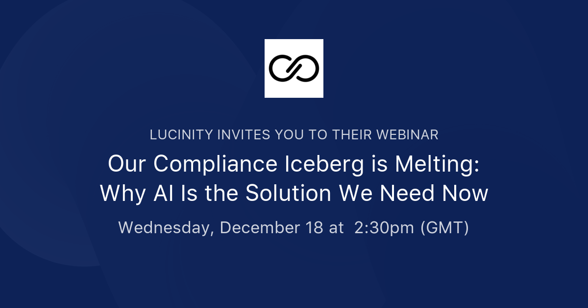 Our Compliance Iceberg is Melting: Why AI Is the Solution We Need Now ...
