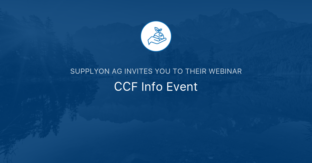 CCF Info Event | SupplyOn AG
