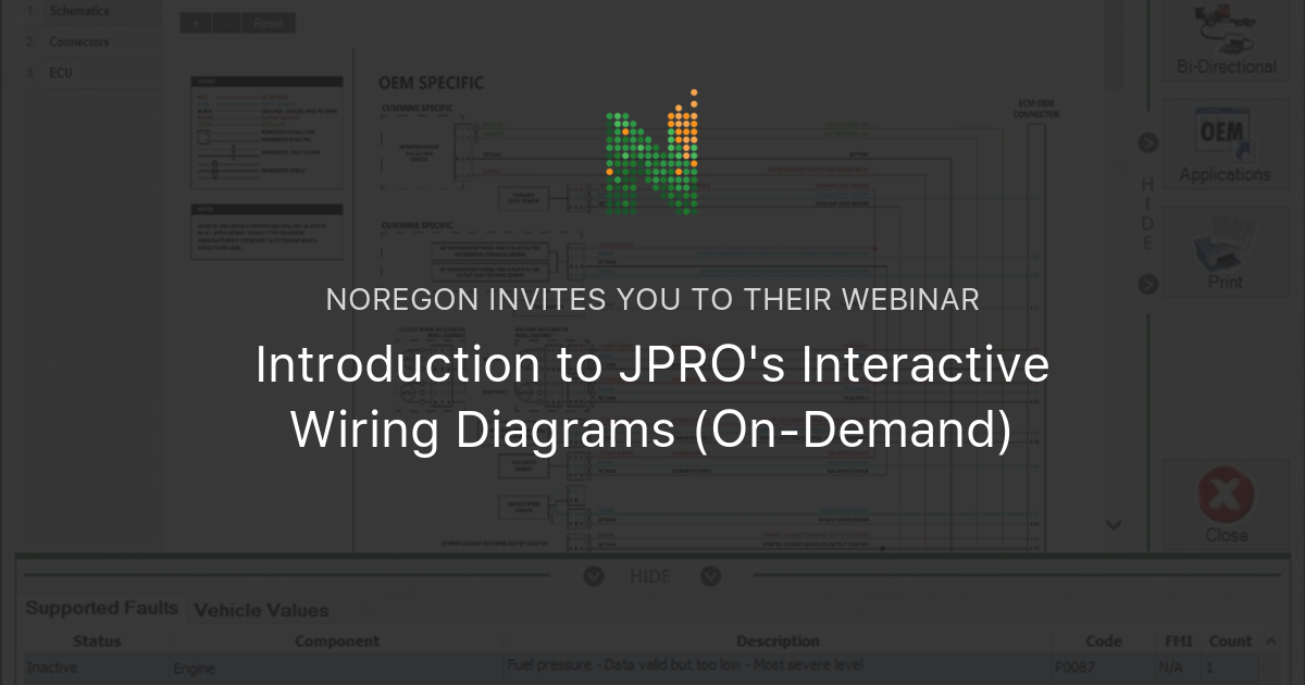 Introduction to JPRO's Interactive Wiring Diagrams (On-Demand) | Noregon