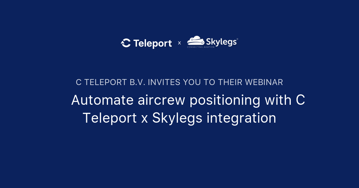 🚀 Automate aircrew positioning with C Teleport x Skylegs integration ...