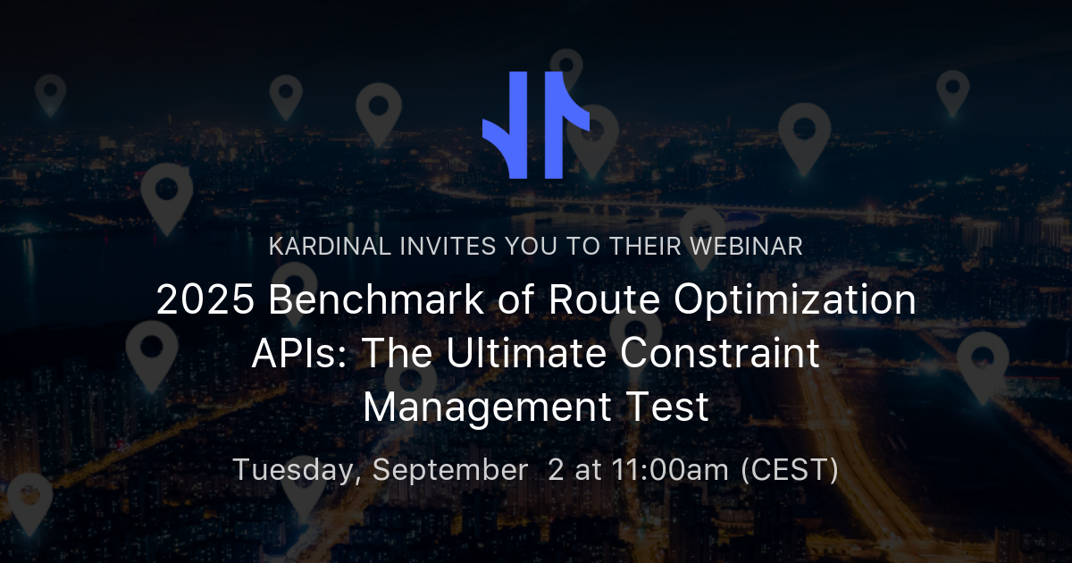 2025 Benchmark of Route Optimization APIs: The Ultimate Constraint ...