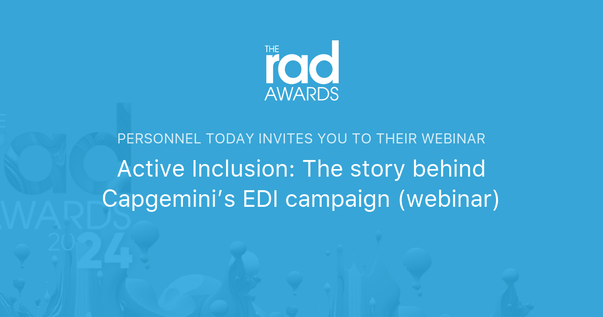 Active Inclusion: The story behind Capgemini’s EDI campaign (webinar ...