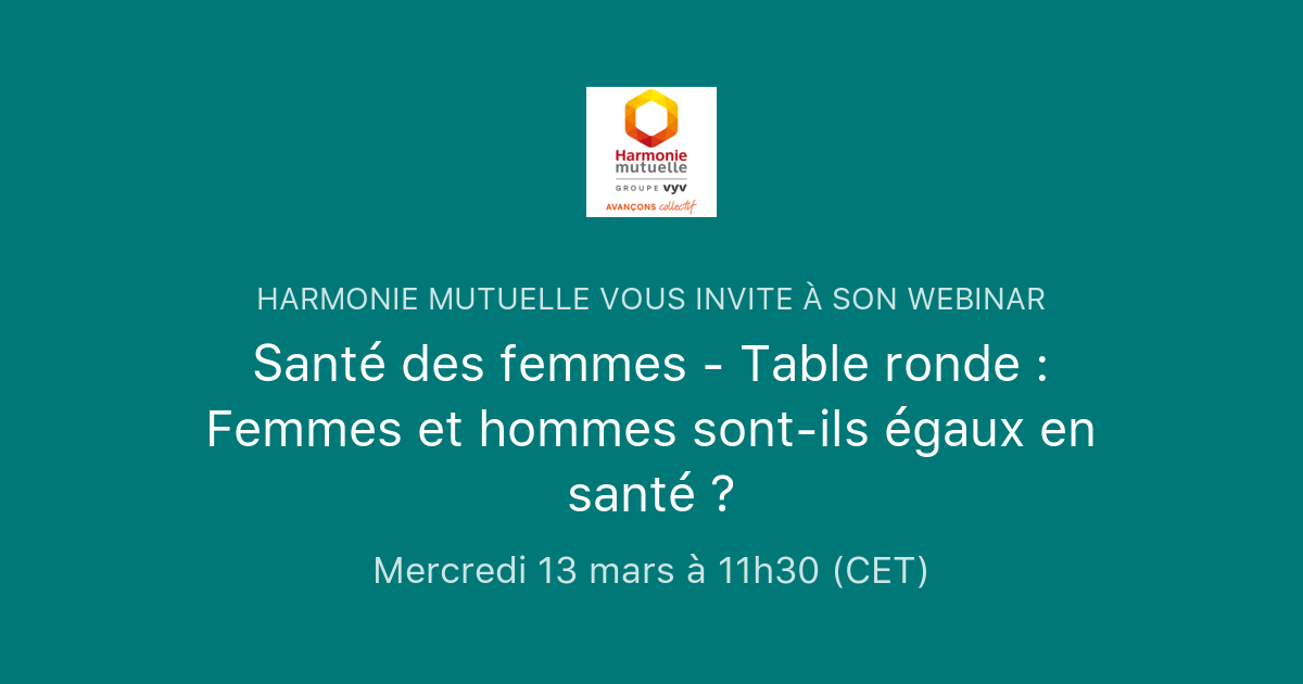 Santé des femmes - Table ronde : Femmes et hommes sont-ils égaux en ...