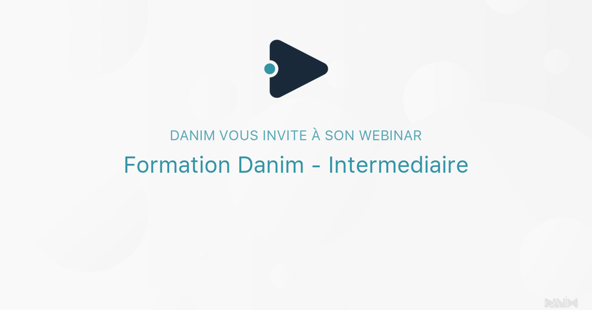 Formation Danim - Intermediaire | Danim