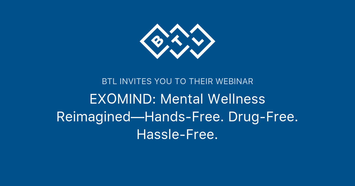 EXOMIND: Mental Wellness Reimagined—Hands-Free. Drug-Free. Hassle-Free ...