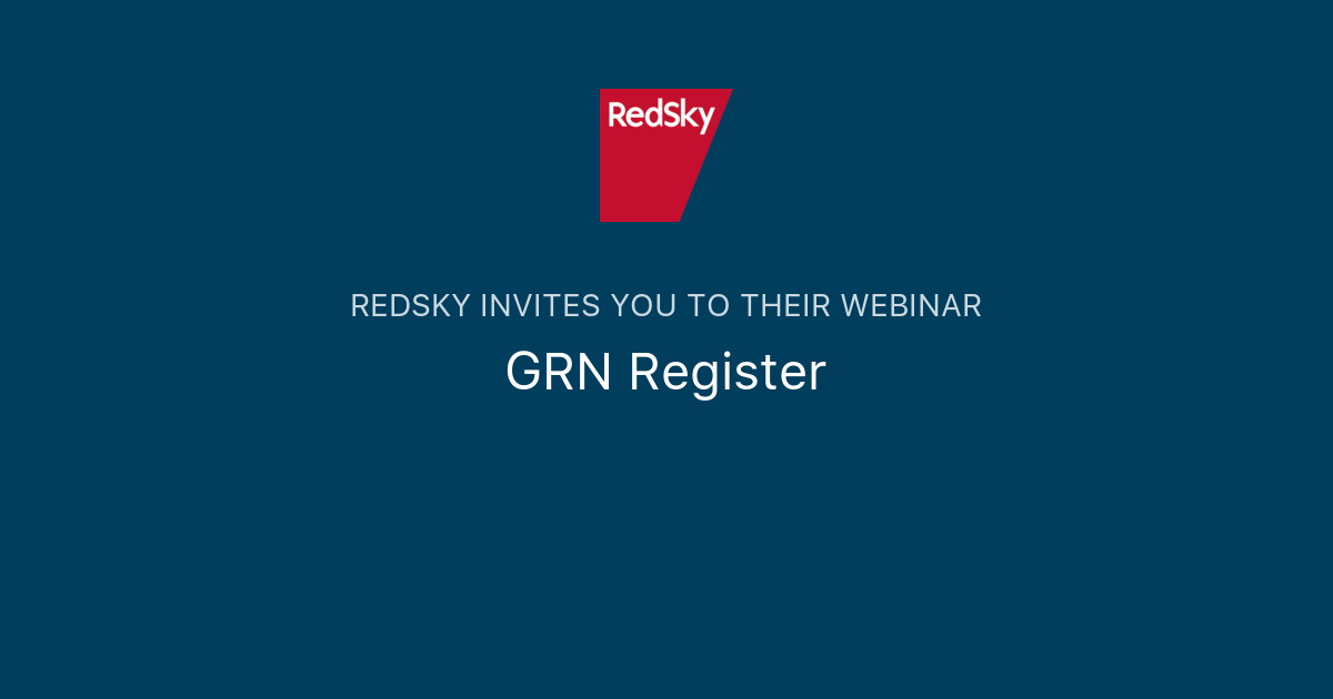 GRN Register | RedSky