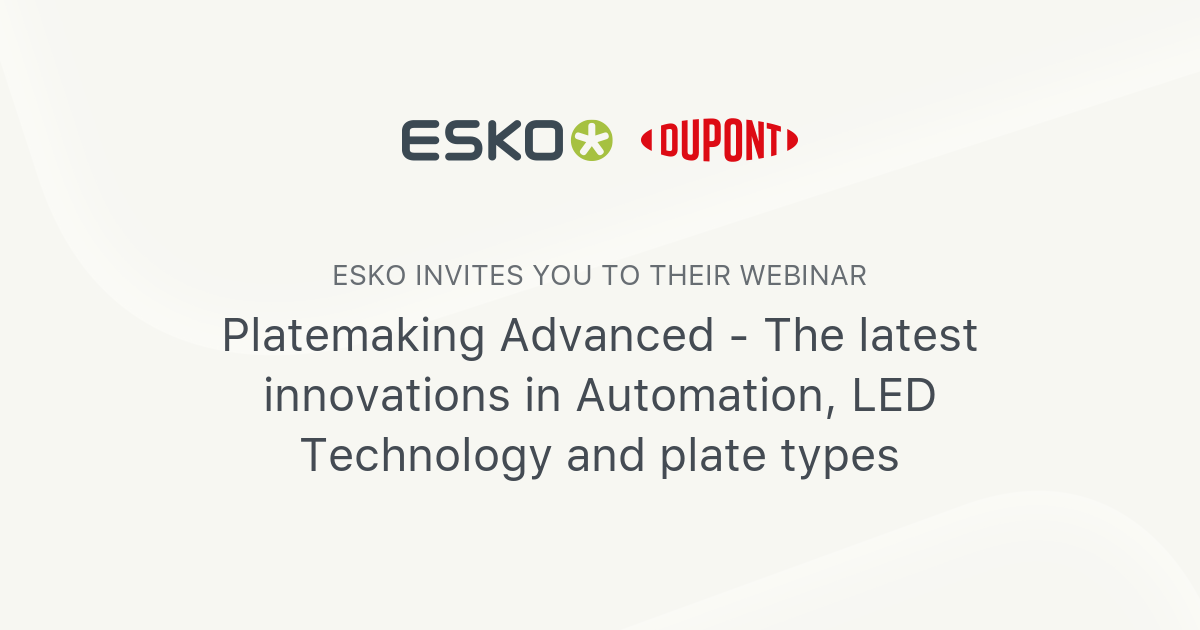 Platemaking Advanced - The latest innovations in Automation, LED ...
