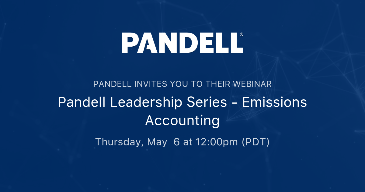 Pandell Leadership Series - Emissions Accounting | Pandell