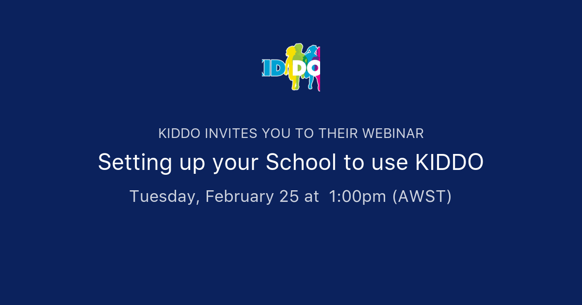 Setting up your School to use KIDDO | KIDDO