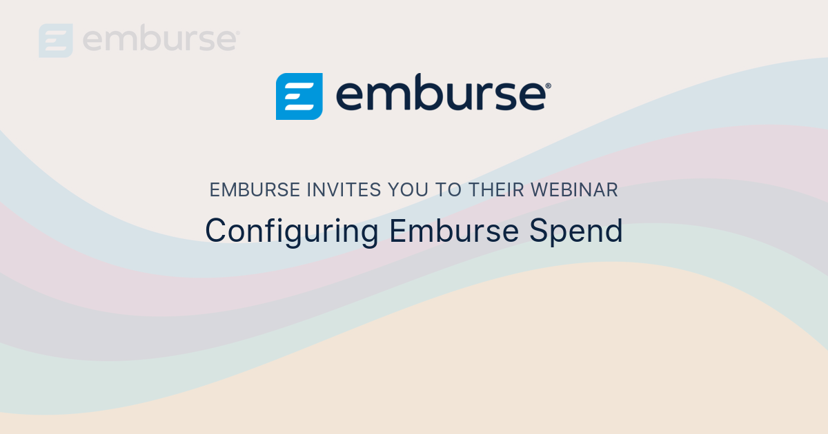 Configuring Emburse Spend | Emburse
