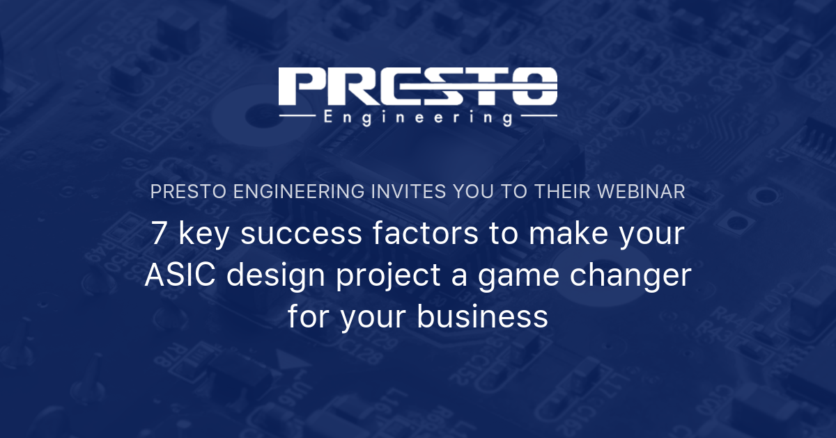 7 key success factors to make your ASIC design project a game changer ...