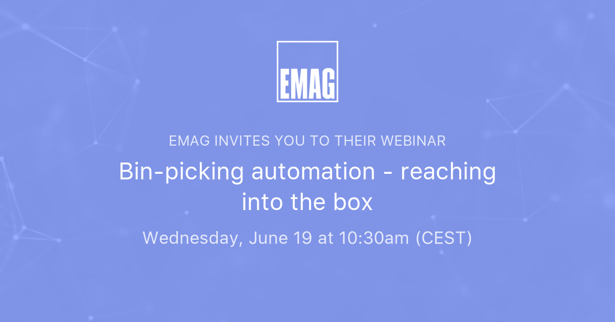 Bin-picking automation - reaching into the box | EMAG