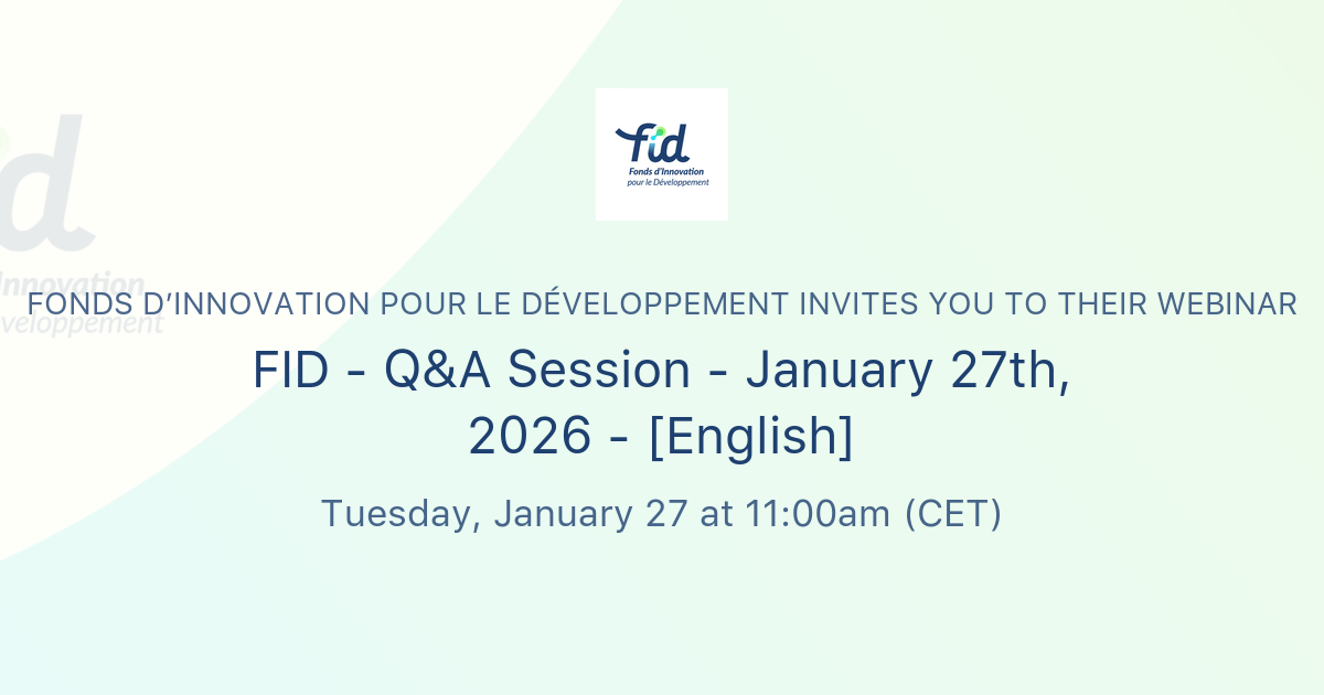 FID - Q&A Session - January 27th, 2026 - [English] | Fonds d’Innovation ...