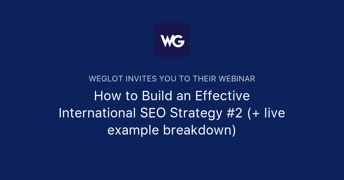 How to Build an Effective International SEO Strategy #2 (+ live example ...