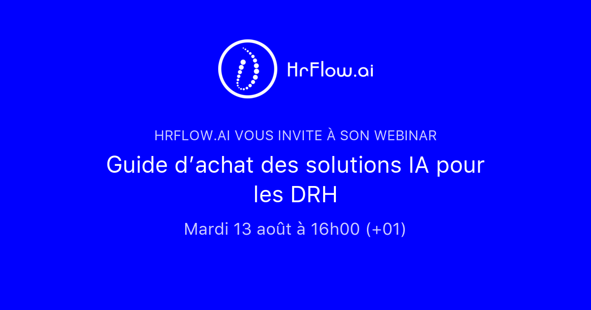 Guide d’achat des solutions IA pour les DRH | HrFlow.ai