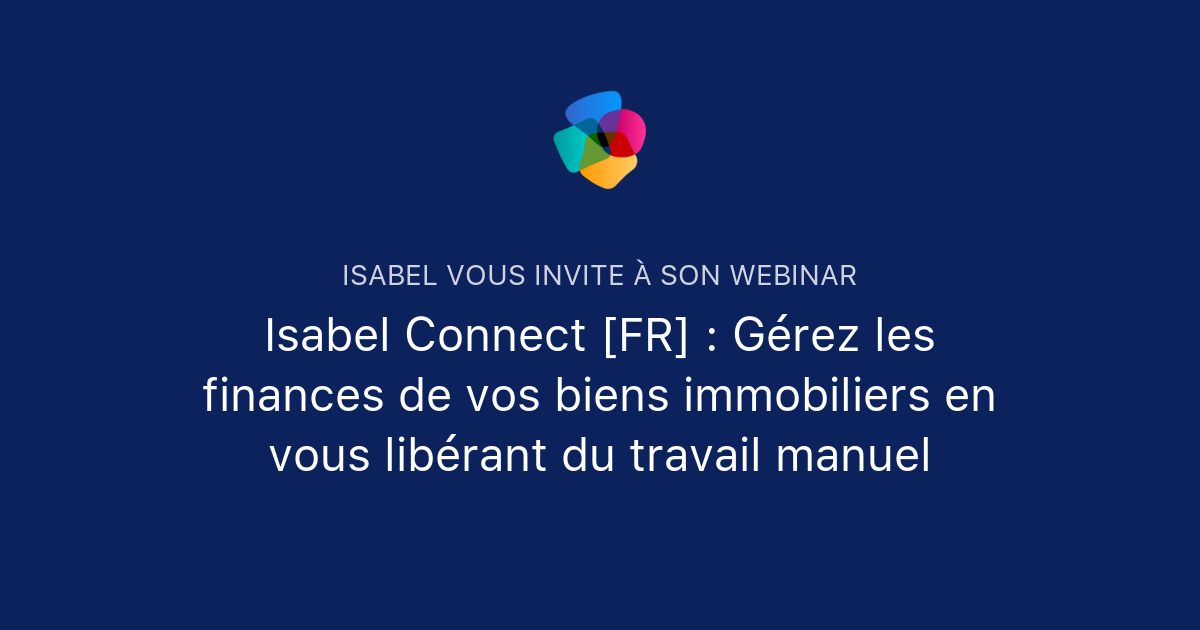 Isabel Connect [FR] : Gérez les finances de vos biens immobiliers en ...