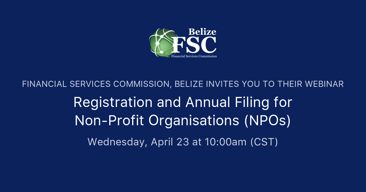Registration and Annual Filing for Non-Profit Organisations (NPOs ...