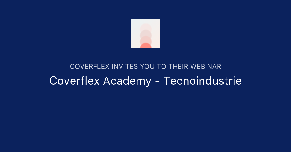 Coverflex Academy - Tecnoindustrie | Coverflex