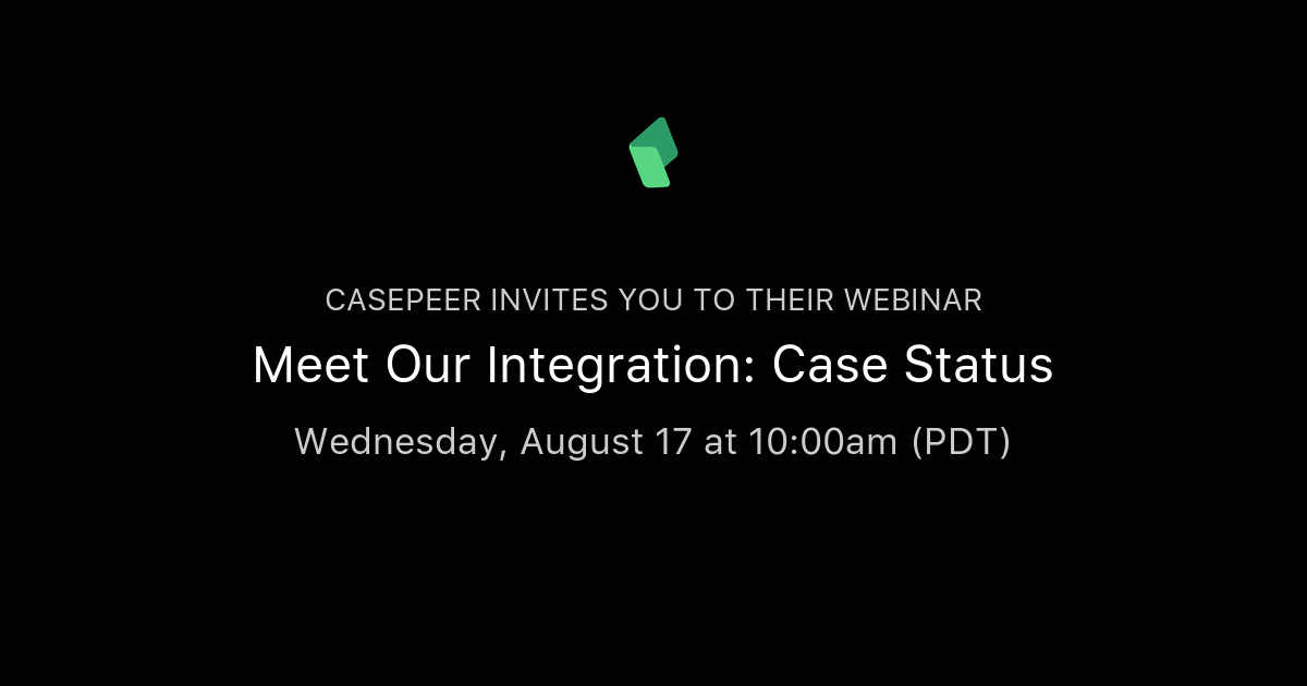Meet Our Integration: Case Status | CASEpeer