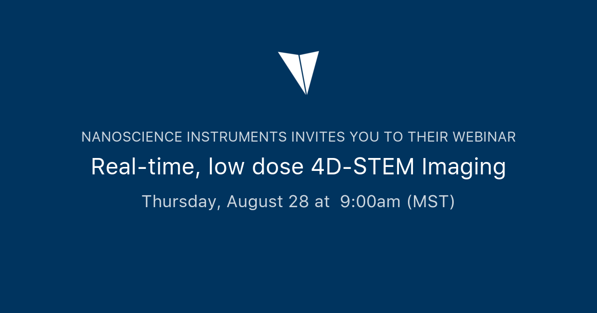 Real-time, low dose 4D-STEM Imaging | Nanoscience Instruments