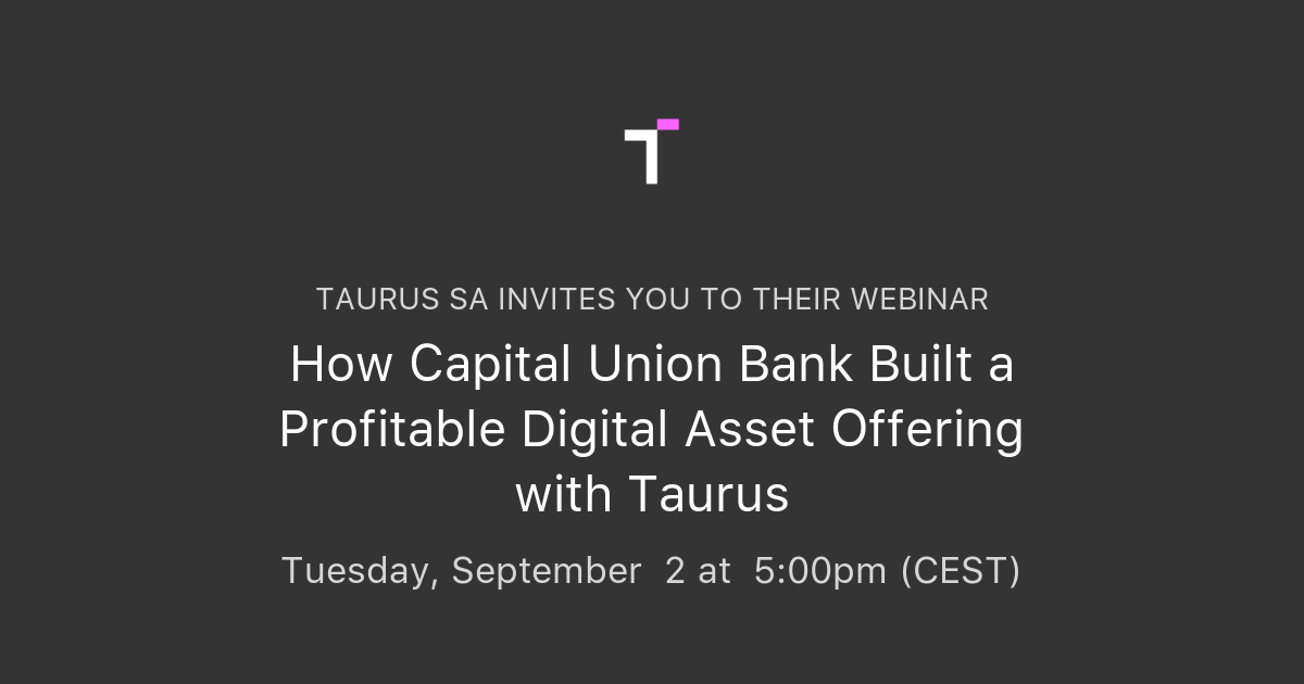 How Capital Union Bank Built a Profitable Digital Asset Offering with ...