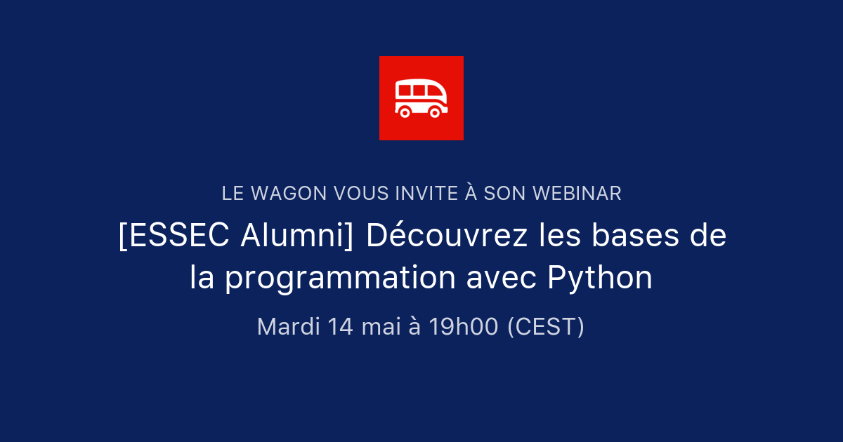 [ESSEC Alumni] Découvrez les bases de la programmation avec Python | Le ...