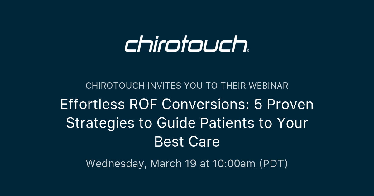 Effortless ROF Conversions: 5 Proven Strategies to Guide Patients to ...