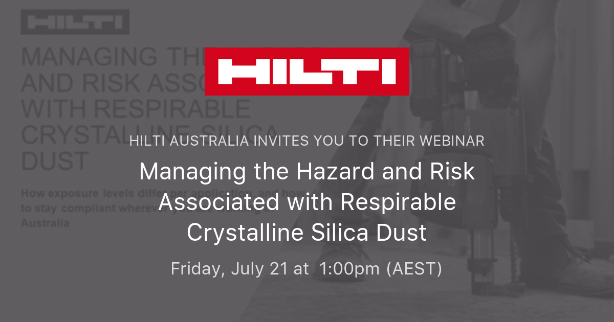 Managing the Hazard and Risk Associated with Respirable Crystalline ...