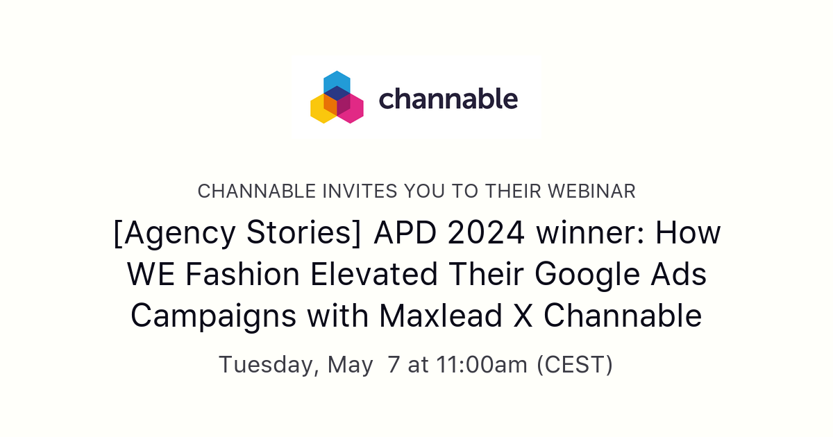 [Agency Stories] APD 2024 winner: How WE Fashion Elevated Their Google Ads Campaigns with ...