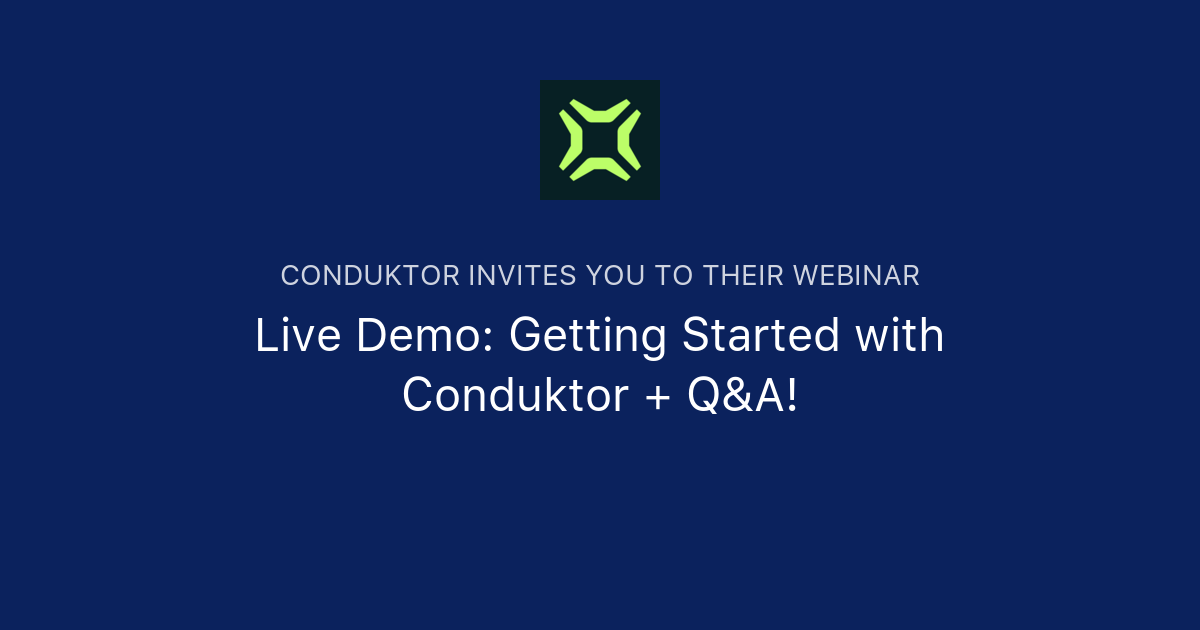 Live Demo: Getting Started with Conduktor + Q&A! | Conduktor