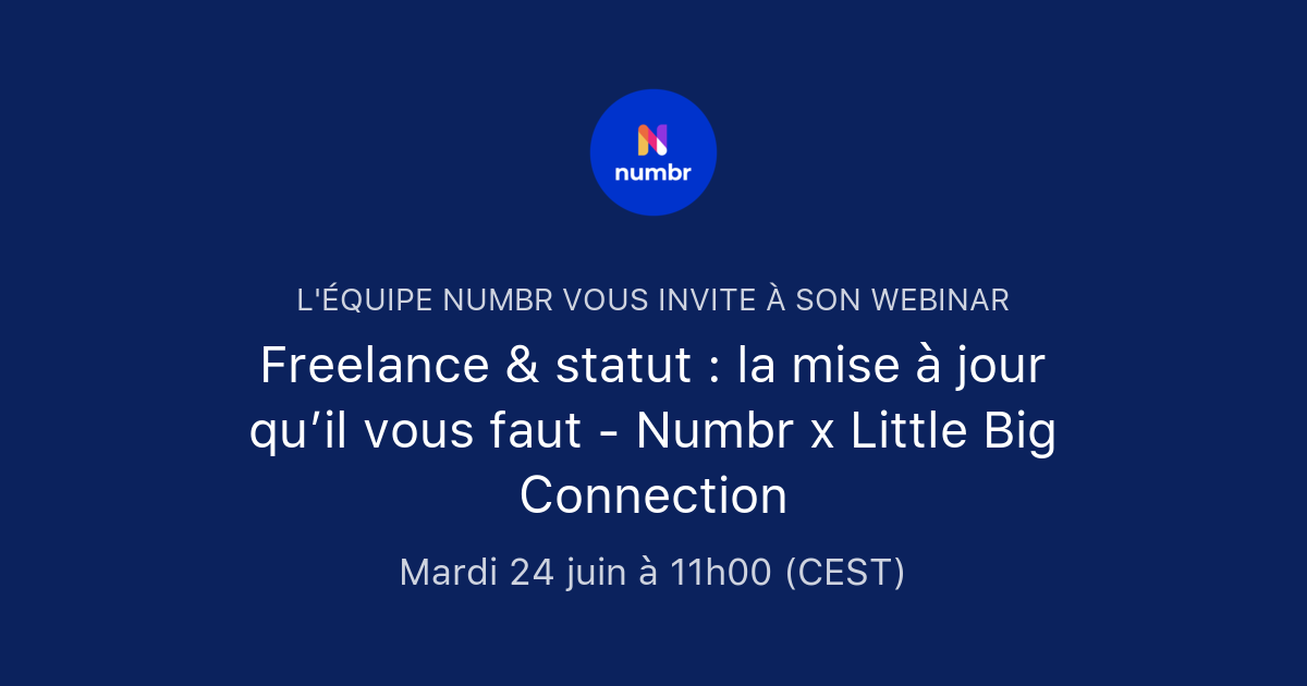 Freelance & statut : la mise à jour qu’il vous faut - Numbr x Little ...
