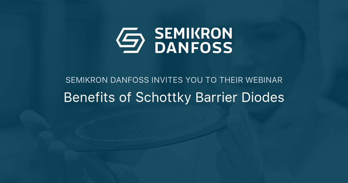 Benefits of Schottky Barrier Diodes | Semikron Danfoss