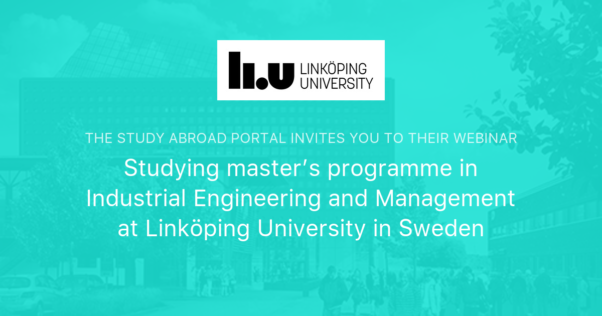 Studying master’s programme in Industrial Engineering and Management at ...