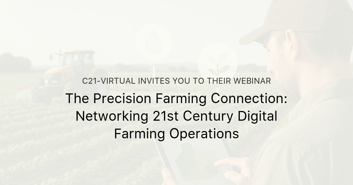 The Precision Farming Connection: Networking 21st Century Digital ...