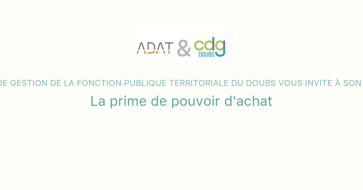 La prime de pouvoir d'achat | Centre de gestion de la Fonction Publique ...