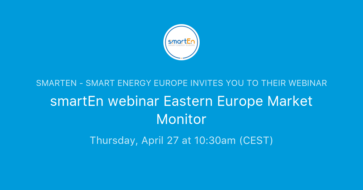 smartEn webinar Eastern Europe Market Monitor | smartEn (Smart Energy ...