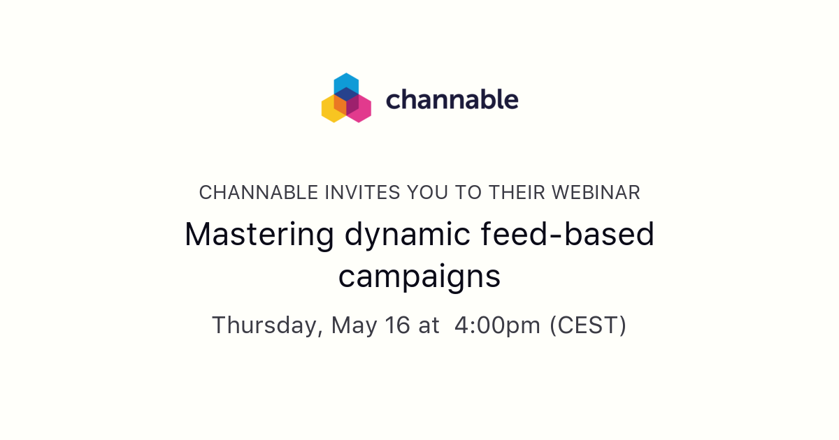 Mastering dynamic feed-based campaigns | Channable