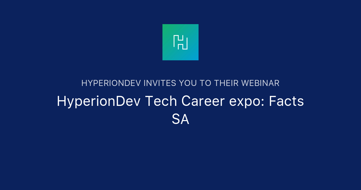 HyperionDev Tech Career expo: Facts SA | HyperionDev