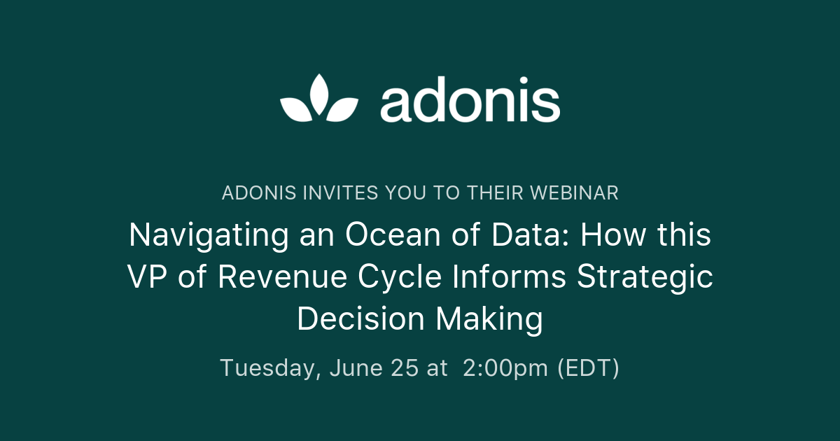 Navigating an Ocean of Data: How this VP of Revenue Cycle Informs ...