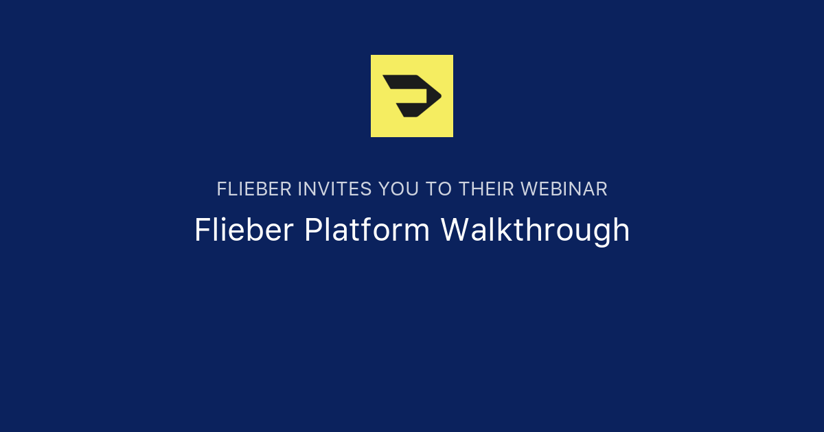 Flieber Platform Walkthrough | Flieber