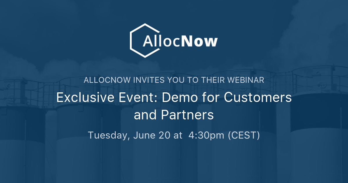Exclusive Event: Demo for Customers and Partners | AllocNow