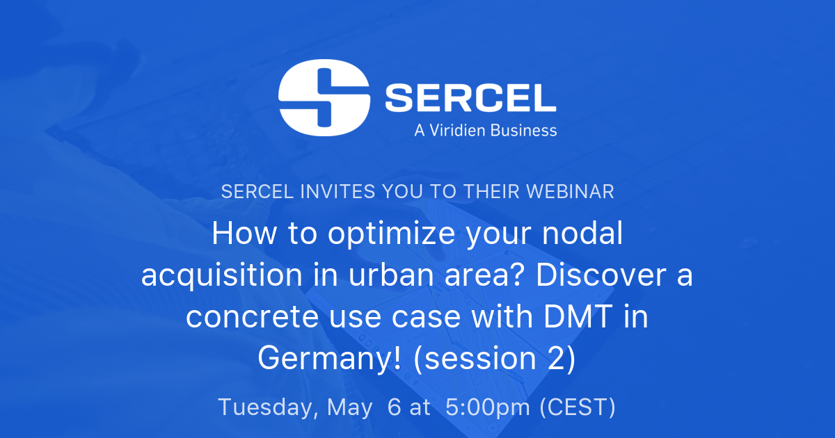 How to optimize your nodal acquisition in urban area? Discover a ...