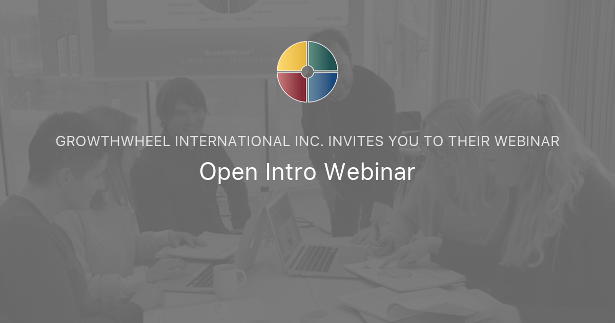 Open Intro Webinar | GrowthWheel International Inc.