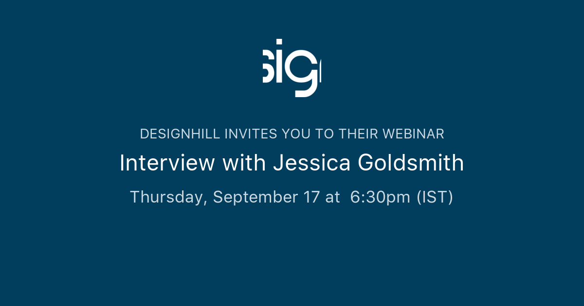 Interview with Jessica Goldsmith | Designhill