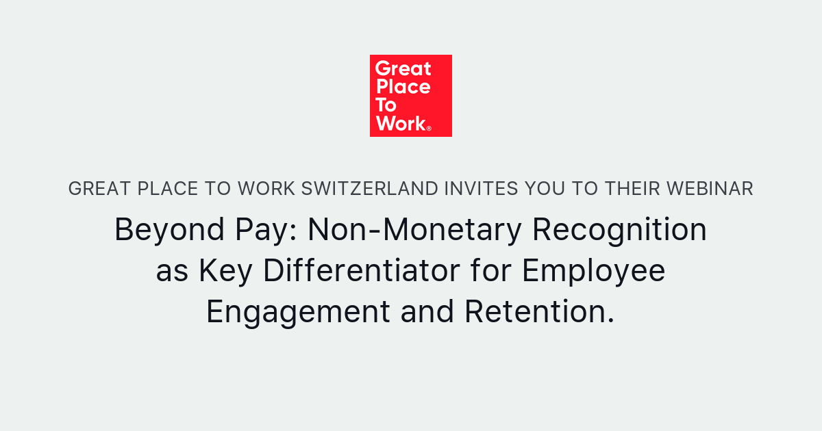 Beyond Pay: Non-Monetary Recognition as Key Differentiator for Employee ...