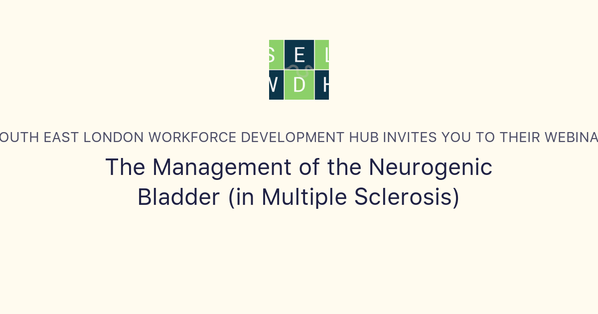 The Management of the Neurogenic Bladder (in Multiple Sclerosis ...