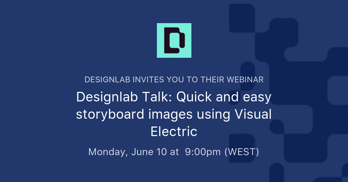 Designlab Talk: Quick and easy storyboard images using Visual Electric ...