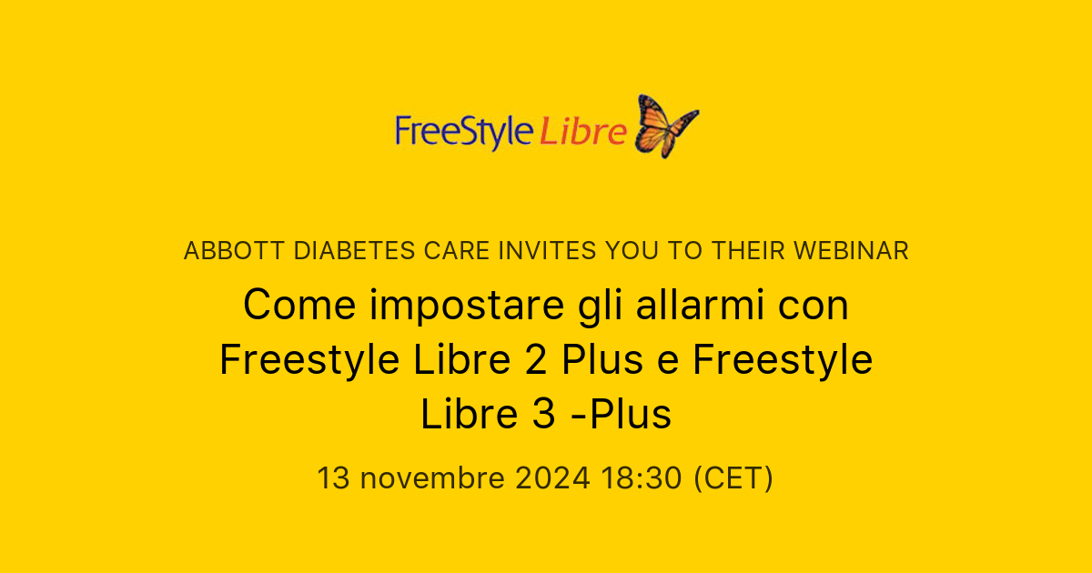 Come impostare gli allarmi con Freestyle Libre 2 Plus e Freestyle Libre ...