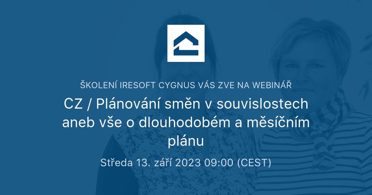 CZ / Plánování směn v souvislostech aneb vše o dlouhodobém a měsíčním ...